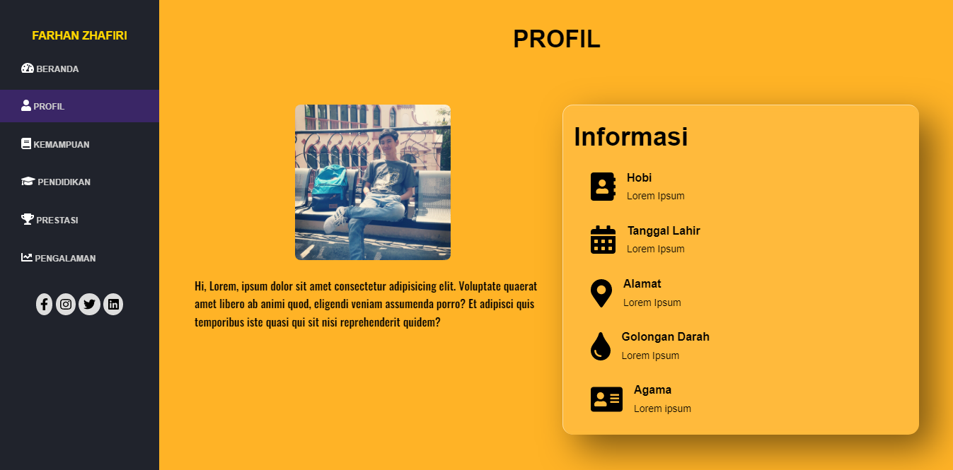 Farhan Zhafiri - Portofolio